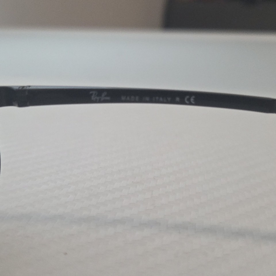 Ray-Ban RB3360 002 Men's Lightweight Rectangular Black Metal Sunglasses ...