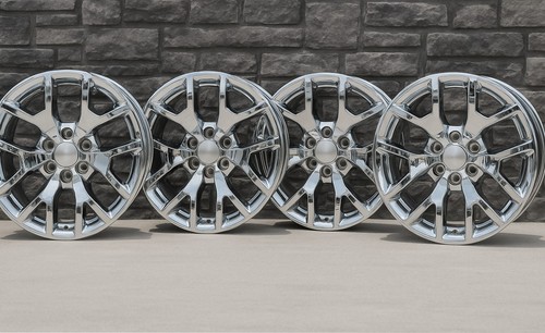 20" Inch Chrome Rims Fit Chevrolet Silverado 1500 2015-2025 Wheels 20x9 ...