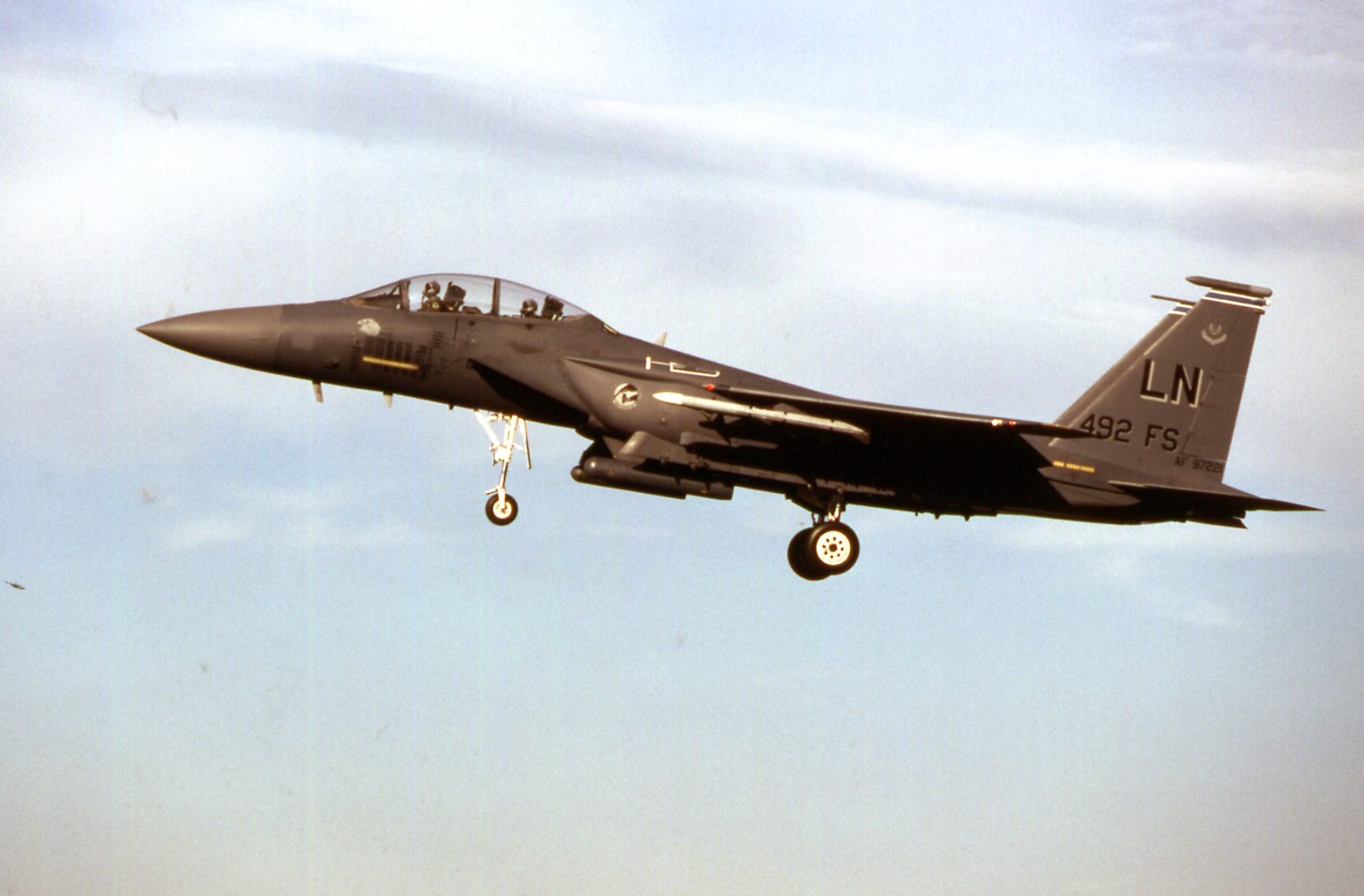 Original aircraft slide - F-15E Strike Eagle - USAF 97-0221 / LN 492 FS ...