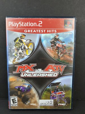 MX vs. ATV Unleashed (PlayStation 2, 2005) PS2 Complete Racing Game ...