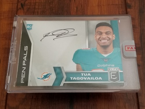Tua Tagovailoa 2020 Panini Donruss Elite #PP2 Pen Pals Rookie Auto Card ...