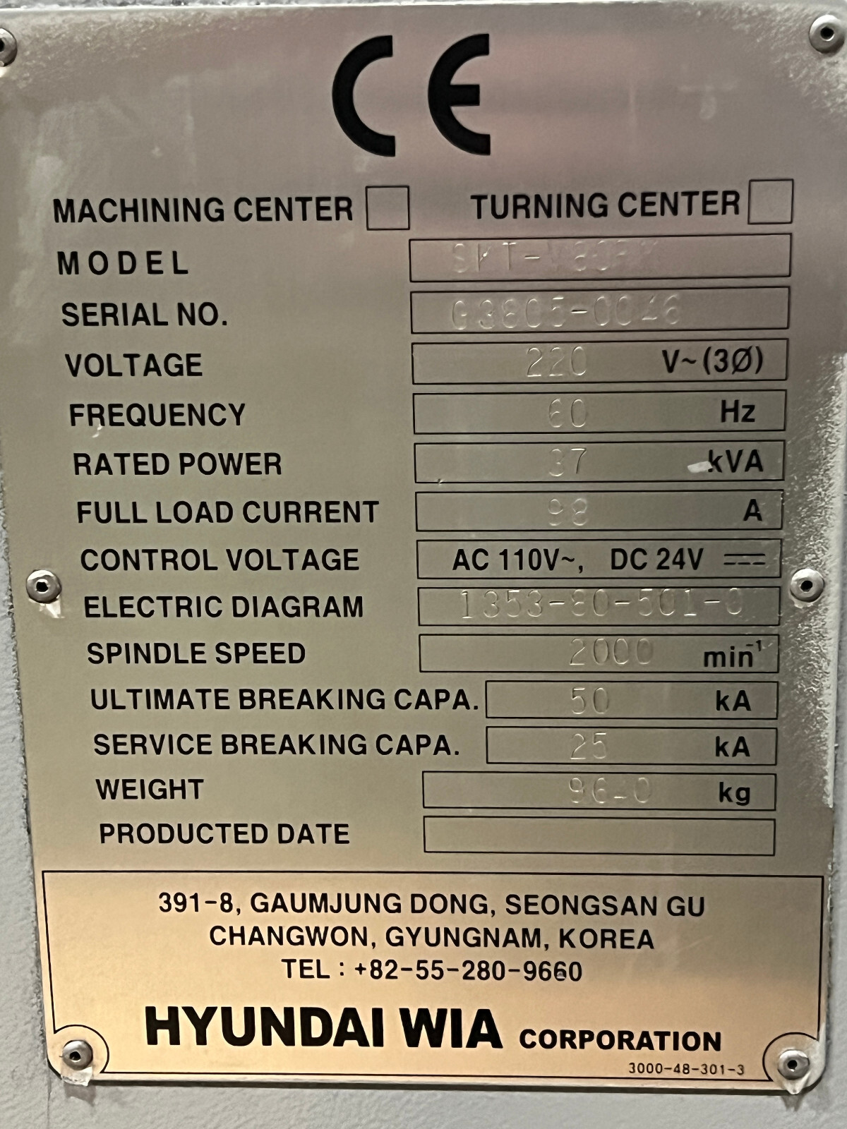 HYUNDAI CNC VTL, MODEL SKT-V80RM, 18" CHUCK, LIVE TOOLING, 2010 | eBay