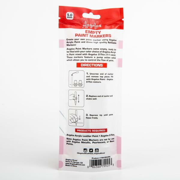 ANGELUS PAINT MARKERS x 2 Pens For Use with Acrylic Paints Available in ...