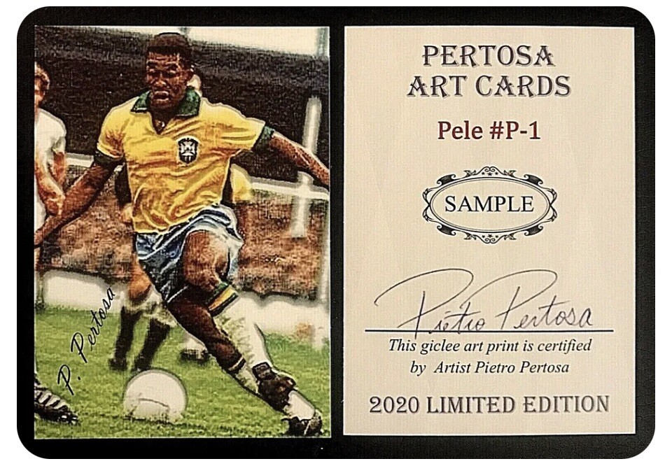 Pele 2020 Pietro Pertosa Artist ACEO Art Print Sample Card Promo Sample ...
