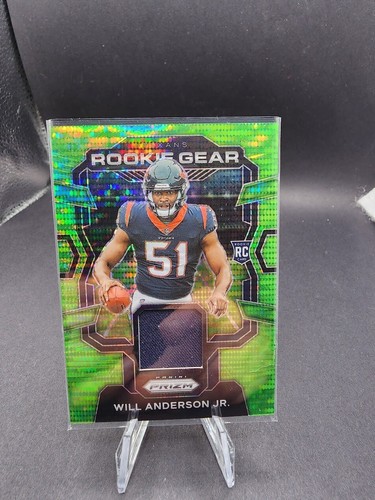 2023 Panini Prizm Will Anderson Jr. RC Rookie Gear Green Pulsar Patch # ...