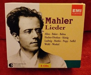 Mahler: Lieder, various artists and orchestras. EMI Classics 5 CD Box ...