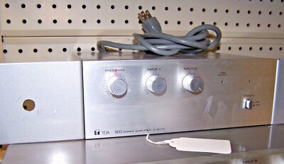 TOA Electric 900 Series Amplifier A-901A Mini Chrome Amp with Rack ...