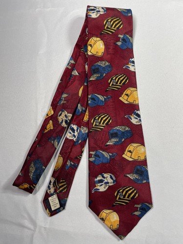 VTG 90s Home Improvement TV Show Mens Tie Red Tim's Work Hats Novelty ...