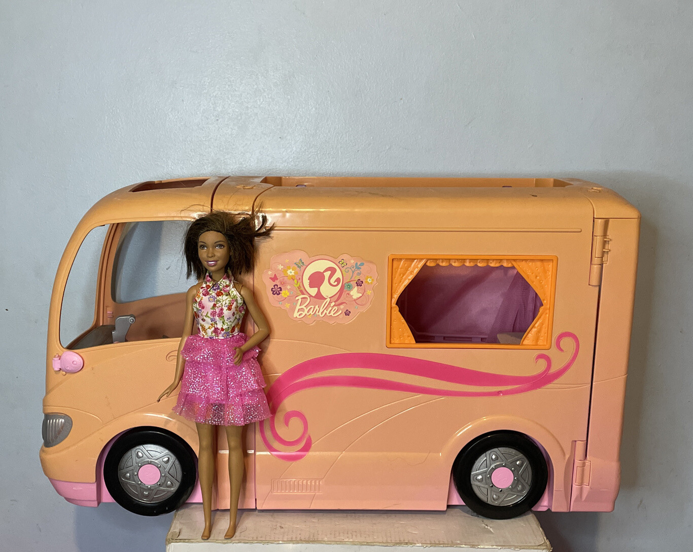Barbie Glamour Pink Camper Van RV, 2008, Pop Out Tent | eBay