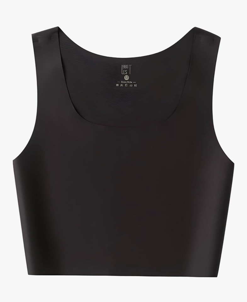 Sleeveless Crop Top Chest Binder FTM Sports Pullover Tank Top ...