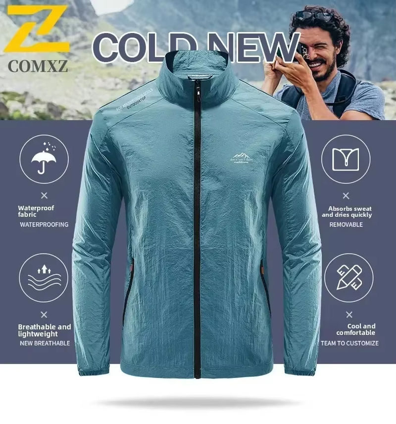Men UV Sun Protection Jacket Summer Lightweight Breathable Fishing ...