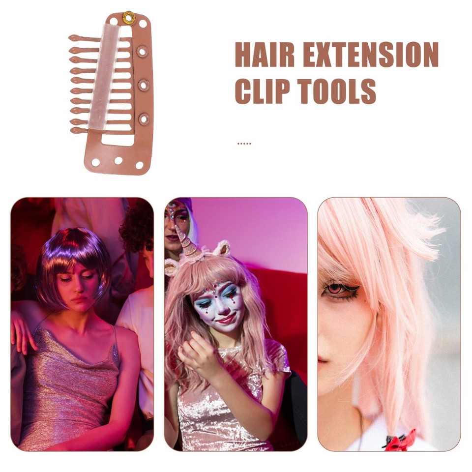 30pcs Wig Clips Comb Snap Clips Metal Clips Wigs Fixing Accessories ...