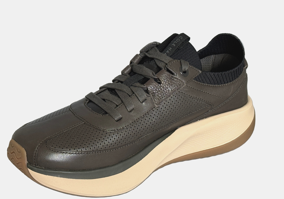 Cole Haan Mens GRAND PRO All Day RUNNER LEATHER Sneaker Shoe Chocolate ...