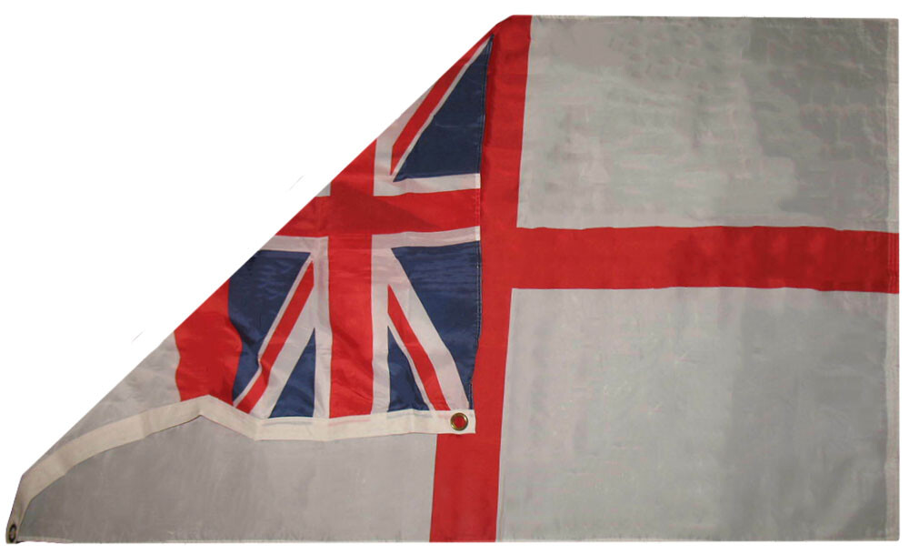 3x5 UK British Historical Naval Navy Ensign White Squadron Flag Banner ...