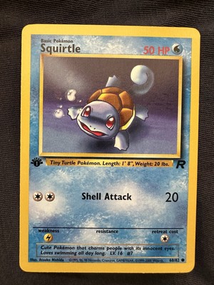 Pokemon First Edition Squirtle 68/82 Near Mint | eBay