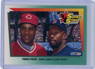 BARRY LARKIN KIRBY PUCKETT 1992 Fleer Super Star Specials #704 HOF | eBay