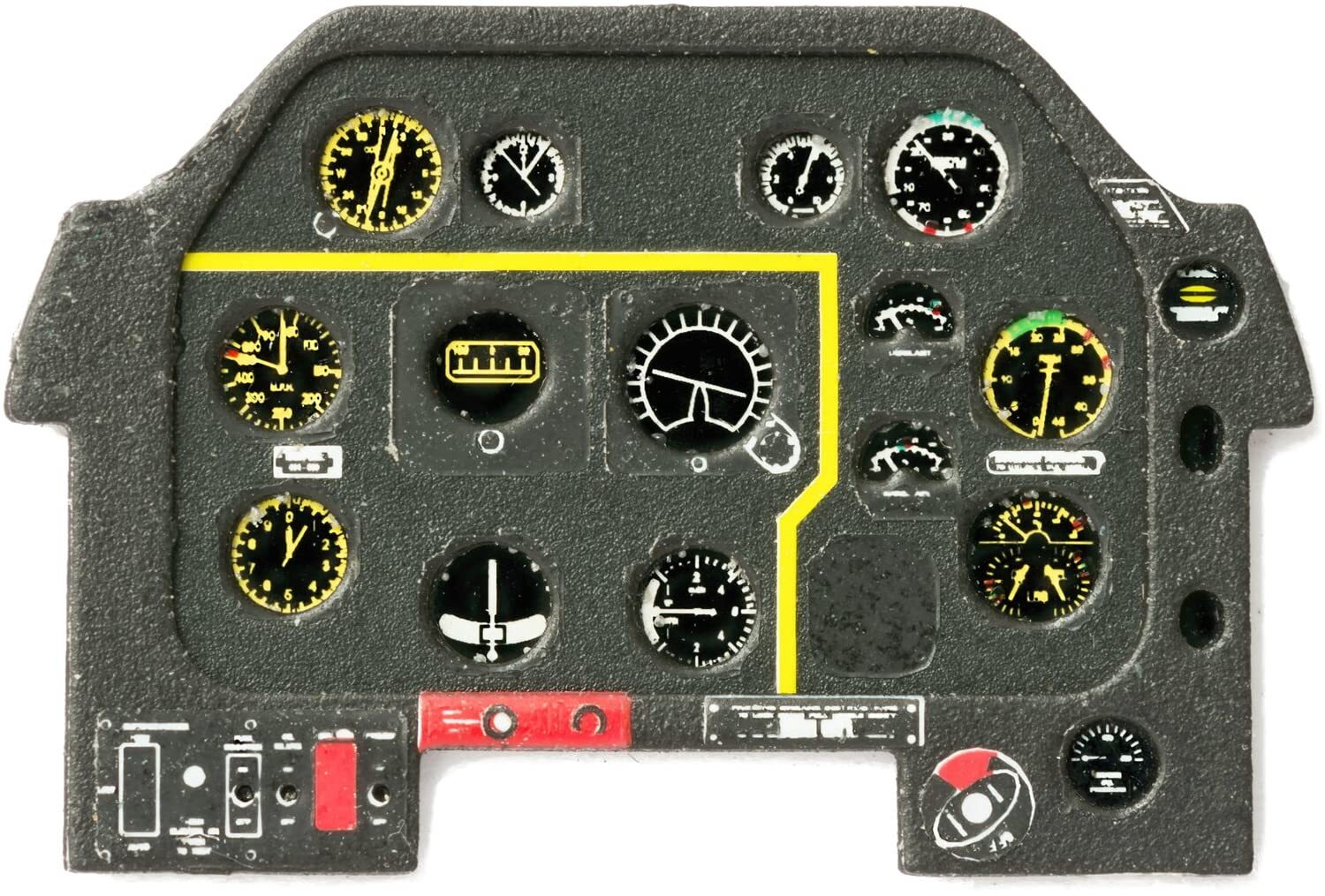 1/48 North American P-51D Mustang Early Instrument Panel for Meng Model ...