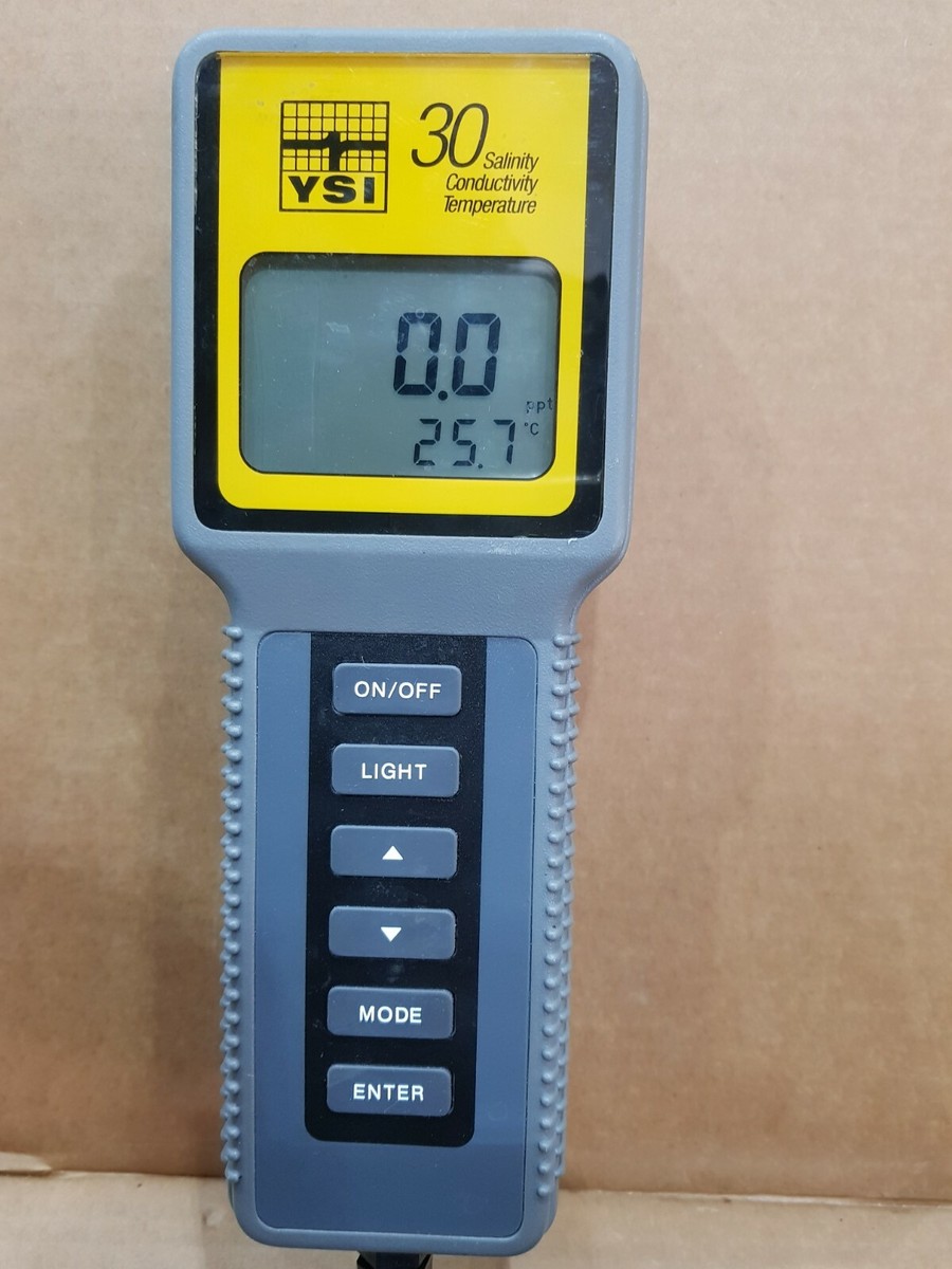 Conductivity Salinity TDS Meter YSI EC300A Handheld Meter ...