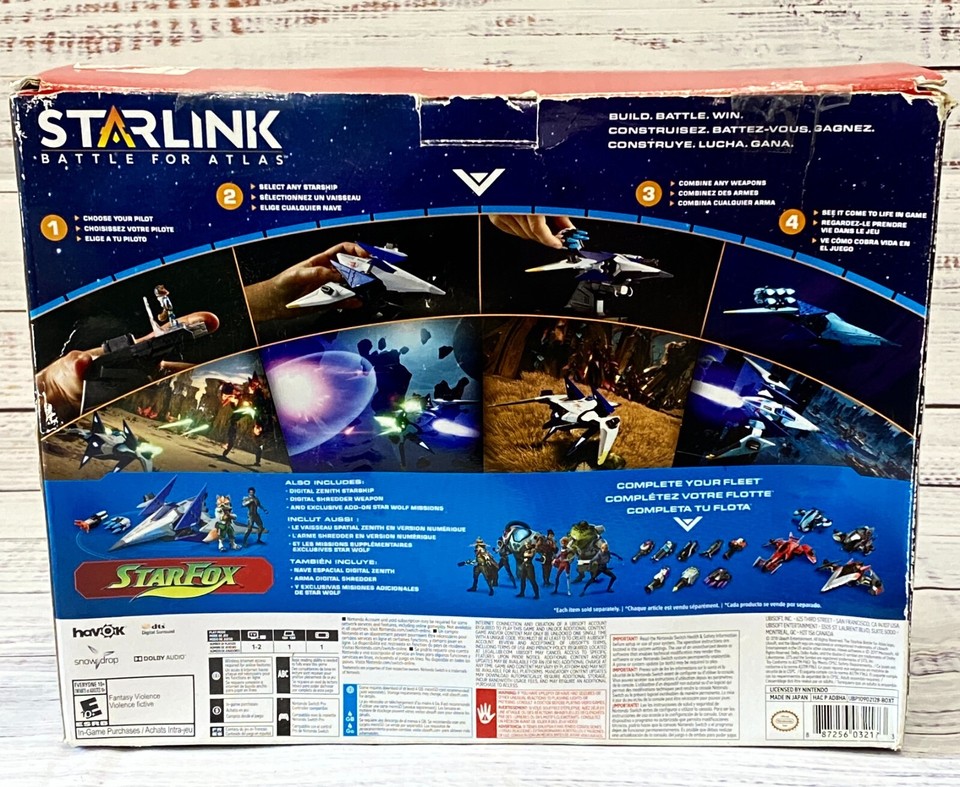 NEW Battle For Atlas Starter Pack Nintendo Switch Starfox Arwing Star ...