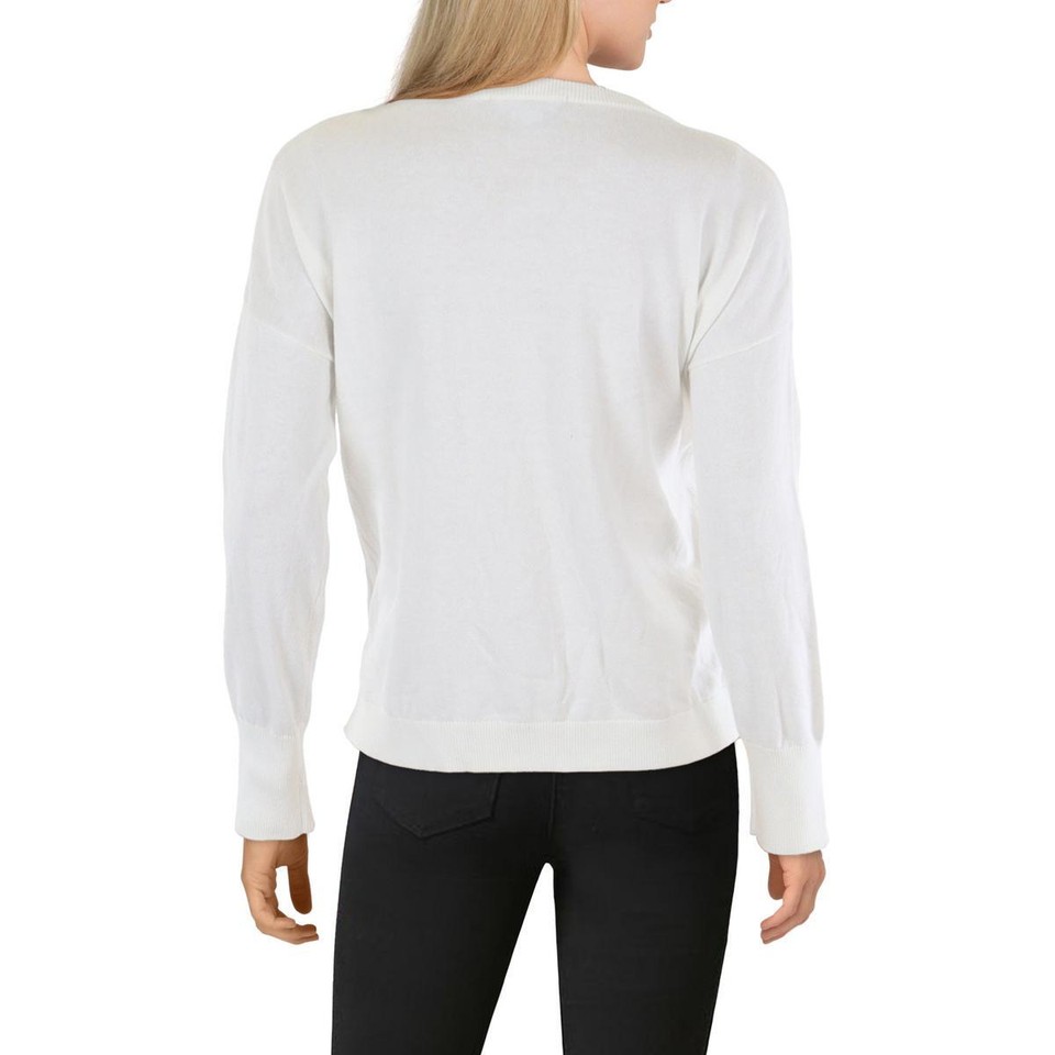 French Connection Womens Le Frenchie White Pullover Sweater Top M BHFO ...