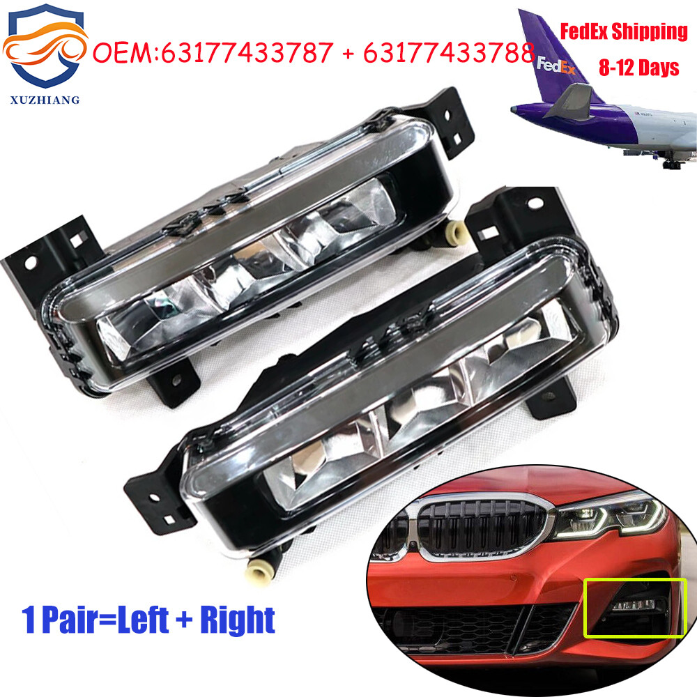 1 Pair Front LED Fog Lamp for BMW G20 G28 2017-2019 63177433787 ...
