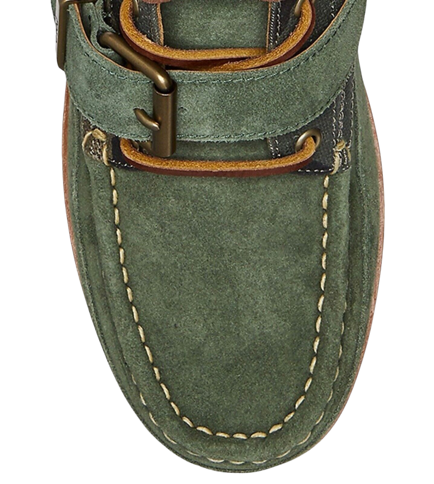 Polo Ralph Lauren Polo Country Green Suede & Canvas Ranger Camo Ankle ...