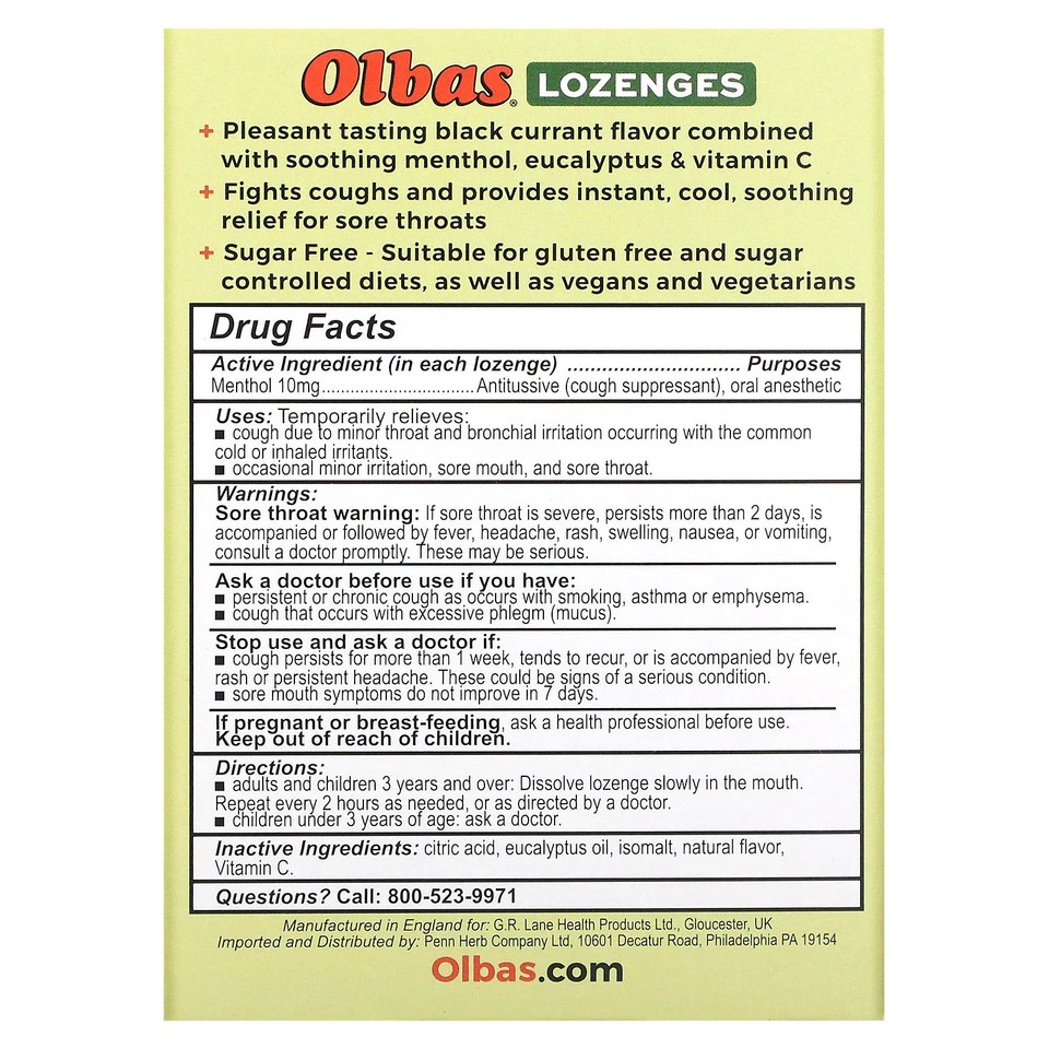 Lozenges, Black Currant, 24 Lozenges | eBay