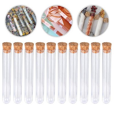 24 Pcs Cork Test Tube Pack Science Tubes with Stand for Scientific ...