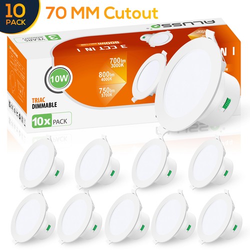 LED Downlights 10W 12W 14W Dimmable Kit 70/90/120mm 3CCT Changeable ...