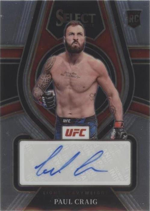 2022 Panini Select UFC - Rookie Signatures Paul Craig #RS-PCR (AU, RC ...