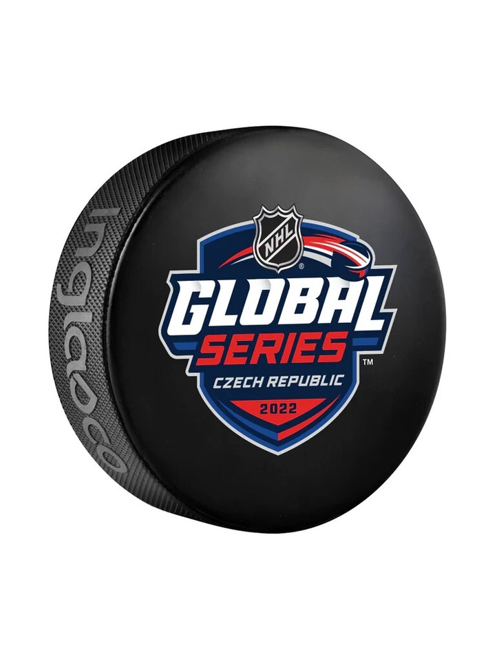 2022 NHL Global Series Czech Republic Game and Souvenir Puck (2 Pucks ...