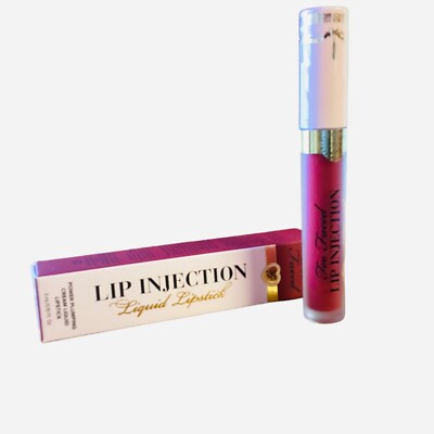 TOO FACED LIP INJECTION PLUMPING LIQUID LIPSTICK - BOOM BOOM POW (NWB ...