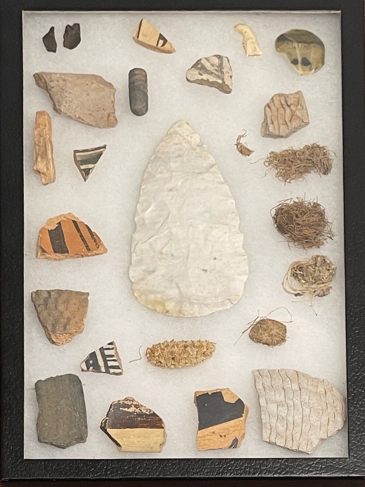 Native American Arrowhead, Tools, Clay Shards Etc Board 12.25” | eBay