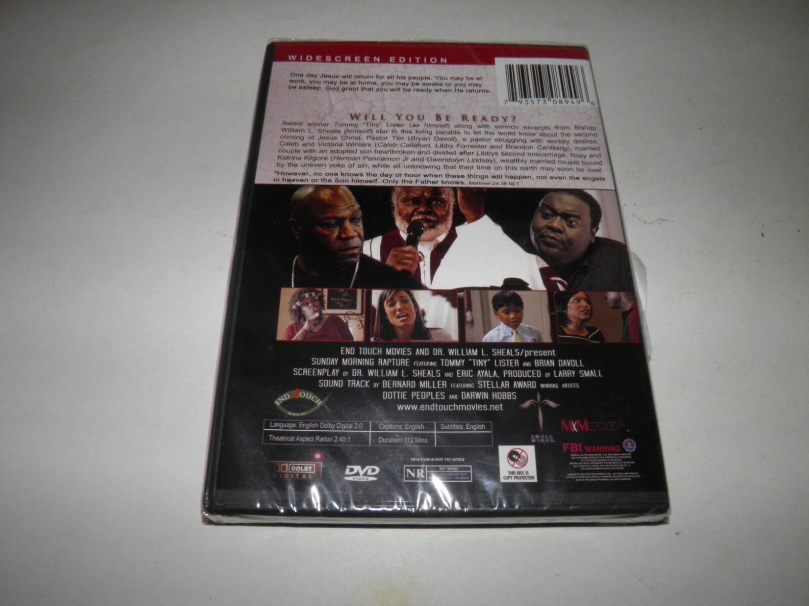 Sunday Morning Rapture DVD MOVIE Tommy Tiny Lister, Bryan Davoll ...