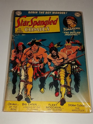 STAR SPANGLED COMICS #118 JULY 1951 VG (4.0) TOMAHAWK ROBIN DC COMICS ...