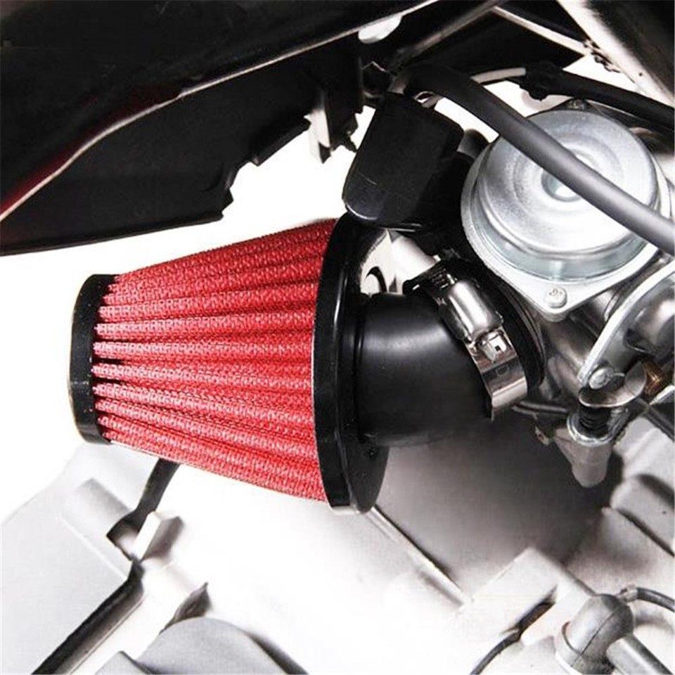 1x Universal Motorcycle 3.4" Width 48mm 45 Degree Bend Air Intake ...