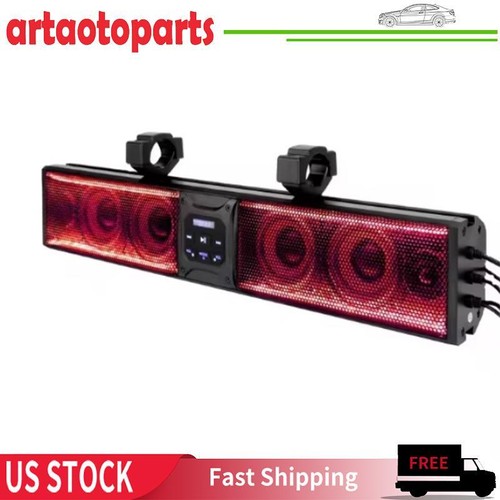 26'' RGB Multicolor UTV Sound Bar Bluetooth Speaker System for Polaris ...