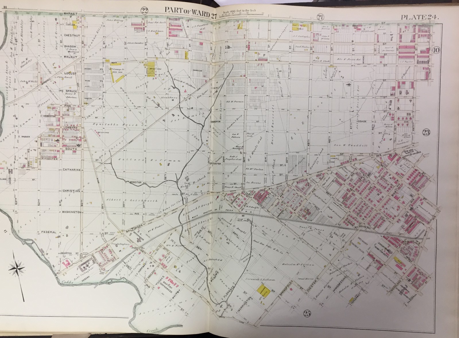 1895 ANGORA PHILADELPHIA PA P.E. & BAPTIST ORPHANAGES WEST END SCHOOL ...
