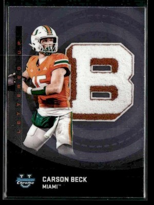 2025 Bowman University Chrome #LU-1 Carson Beck Lettered Up | eBay
