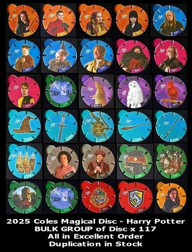 2025 Coles Magical Disc, Harry Potter-One for the Reseller-BULK GROUP ...