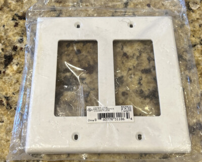 (7)- HUBBELL P262W 2-GANG DECORA DEVICE PLATE. NEW SEALED. | eBay