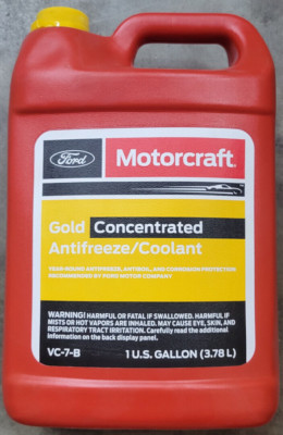 New Genuine Ford Antifreeze Coolant Fluid 1 Gallon Gold Concentrated OE ...