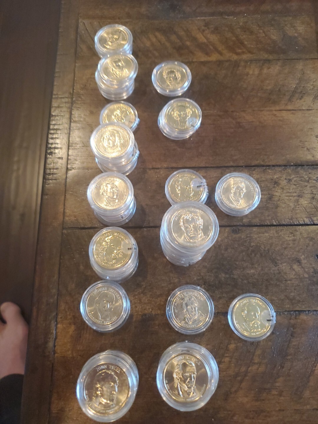 Presidents $1 Dollar Gold Toned Proof Collectible Coin lot of 64 ESTATE ...