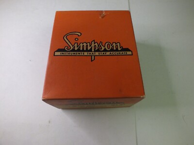 New Simpson Instruments Amp Meter model 2124 50-0-50 DC Microamps | eBay