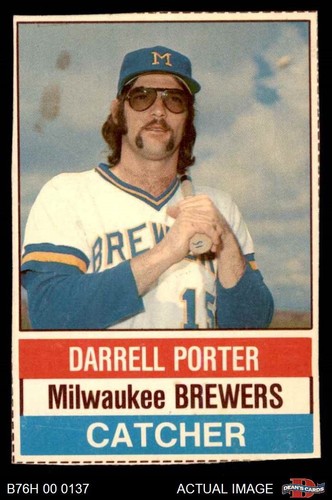 1976 Hostess #117 Darrell Porter Brewers 2 - GOOD | eBay