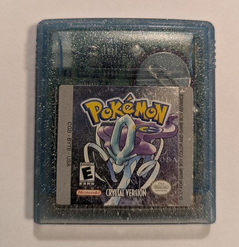 Pokemon Crystal Version Nintendo Gameboy Color Authentic Cartridge ...