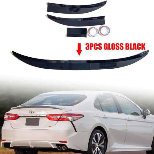 For Sedan Universal Ducktail HighKick Rear Trunk Spoiler Lip Lip Gloss ...