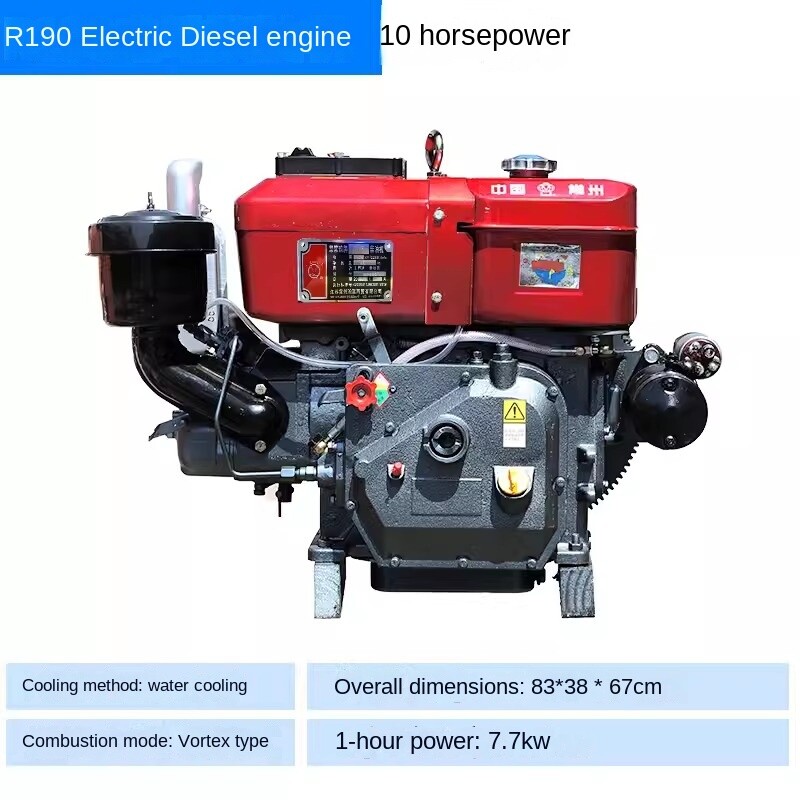 Single-cylinder Diesel Engine R170Z175R Water-cooled 6/8 Hp Small ...