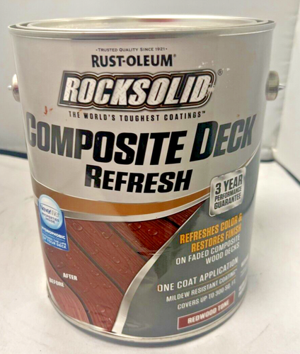 Rust-Oleum 350059 Composite Deck Refresh Redwood Tone gal Dented can | eBay
