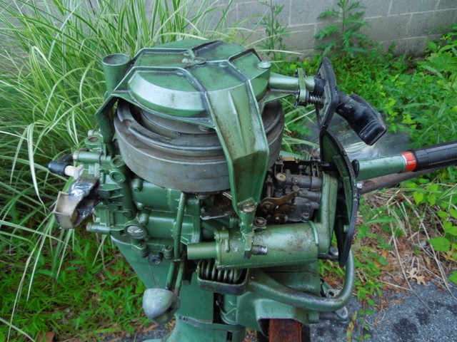 Vintage Johnson 1955 5.5 HP 5 1/2 OUTBOARD Motor Model CD12 Cd-12 ...